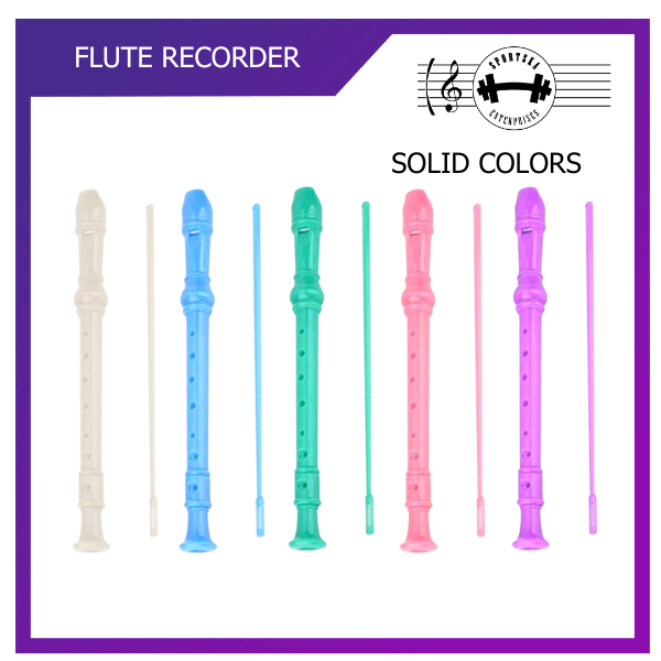 Flute Solid Colors with Recorder Fingering Chart | Shopee Philippines