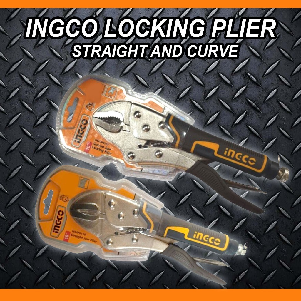 INGCO - Straight and Curve Locking Pliers Heavy Duty | Shopee Philippines