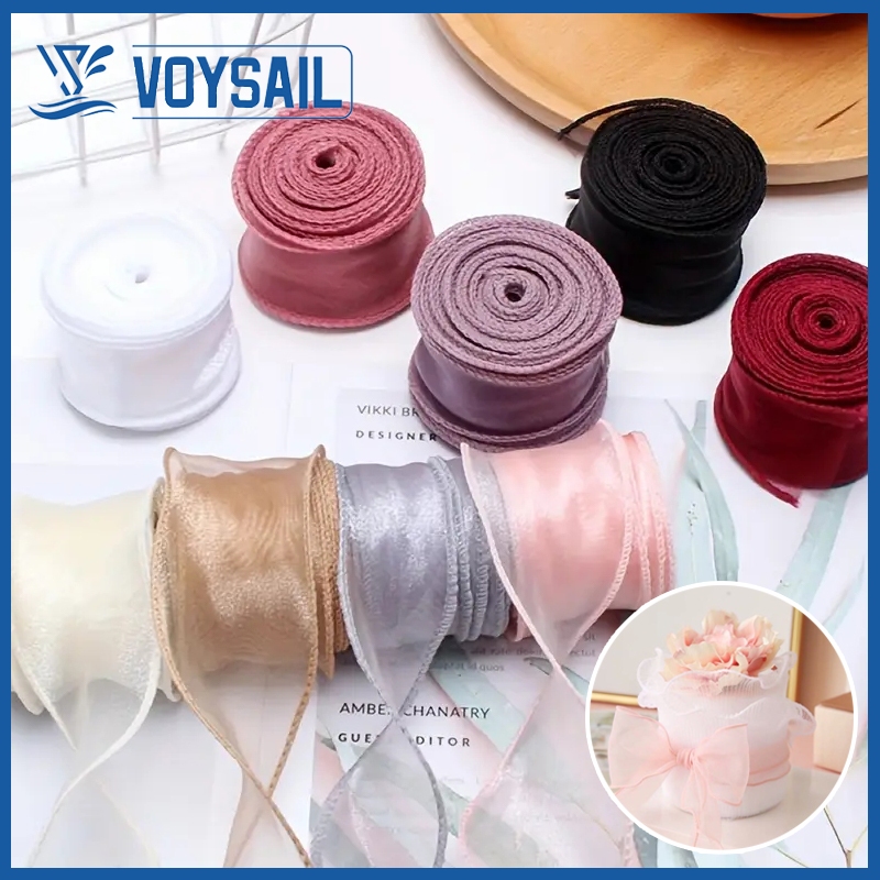 【9M/4CM】Fishtail Ribbon Fishtail Yarn Bows Ribbon Floral DIY Gift Box ...