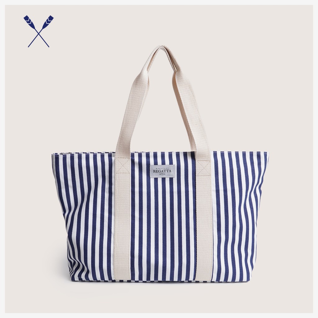 Regatta Striped Tote Bag For Men (Navy Blue) | Shopee Philippines