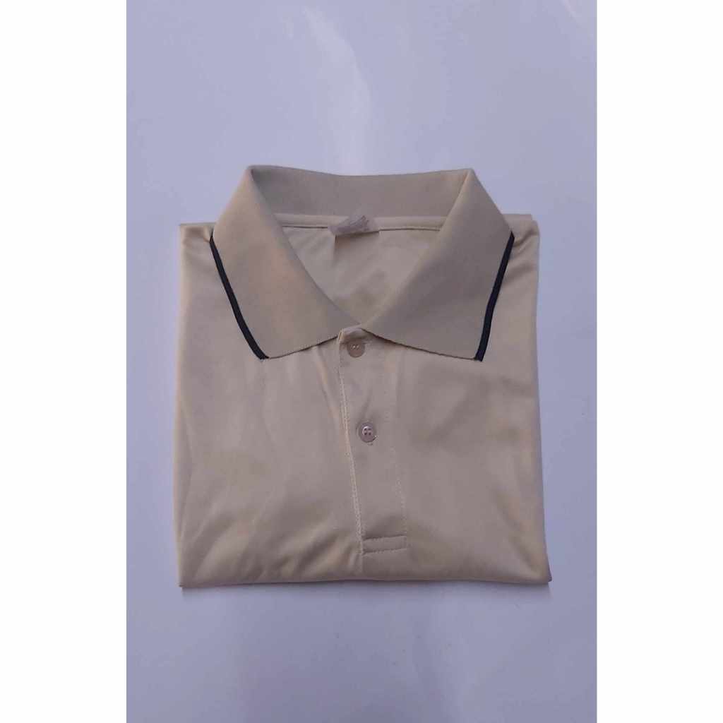 DRIFIT BEIGE/KHAKI POLO SHIRT WITH LINING PLAIN UNISEX | Shopee Philippines