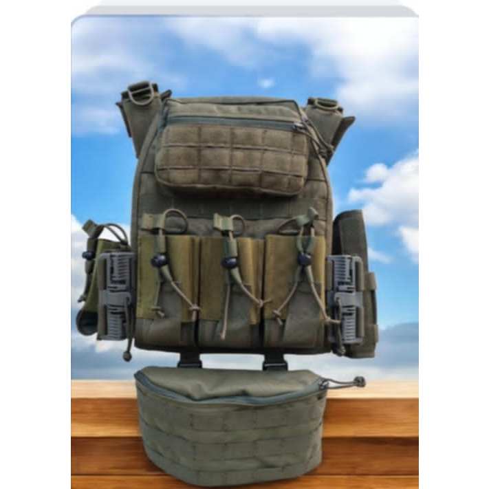 back to back vests spartan bandoleer with plates carrier | Shopee ...