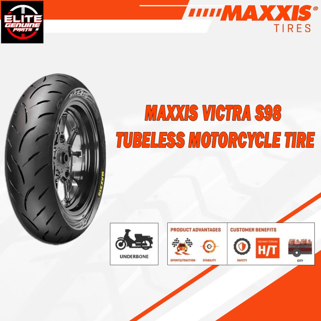 MAXXIS VICTRA S98 MOTORCYCLE TIRE TUBELESS | Shopee Philippines