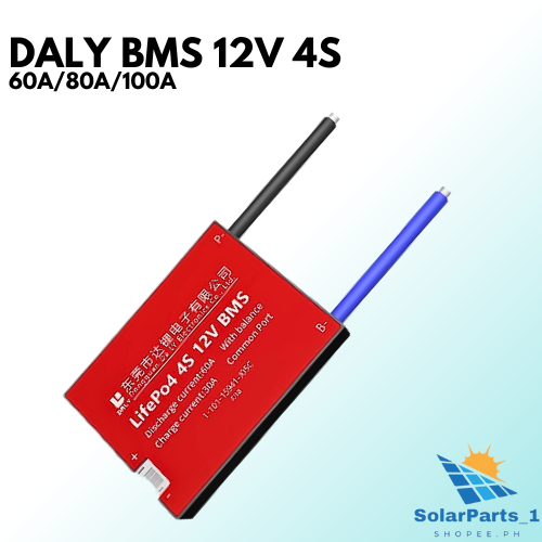 DALY BMS Lifepo4 4S 12V ( 60A / 80A / 100A )LiFePo4 Battery | Shopee Philippines