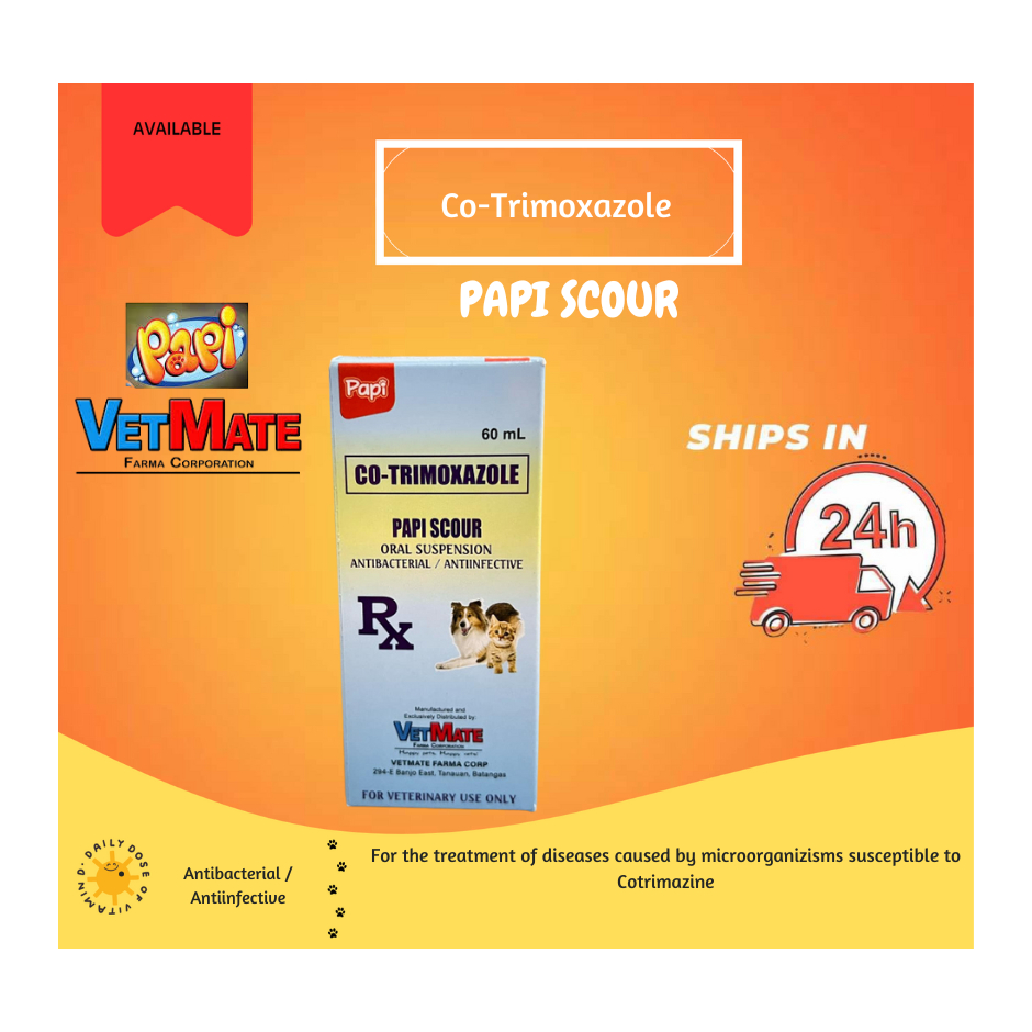 Papi Scour Oral Suspension for Dogs and Cats – 60ml | Shopee Philippines