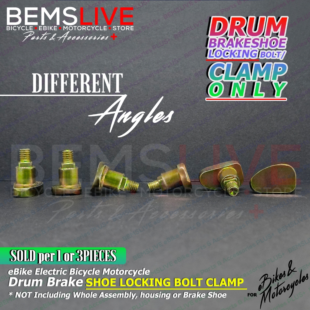 BEMS Drum Brake Shoe Locking Bolt Clamp Clip ONLY for eBikes and ...