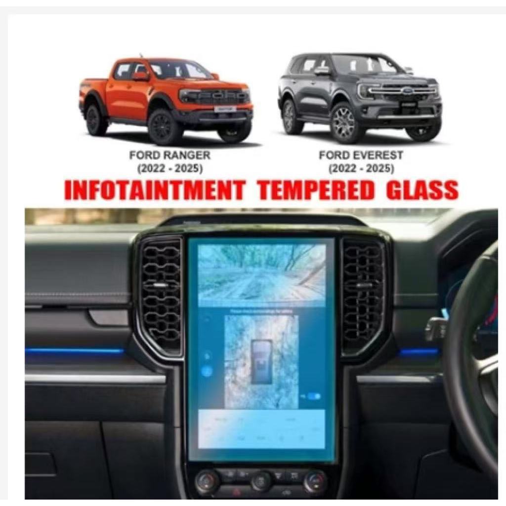 Next Gen Ford Ranger Raptor Ford Everest Infotainment Tempered Glass ...