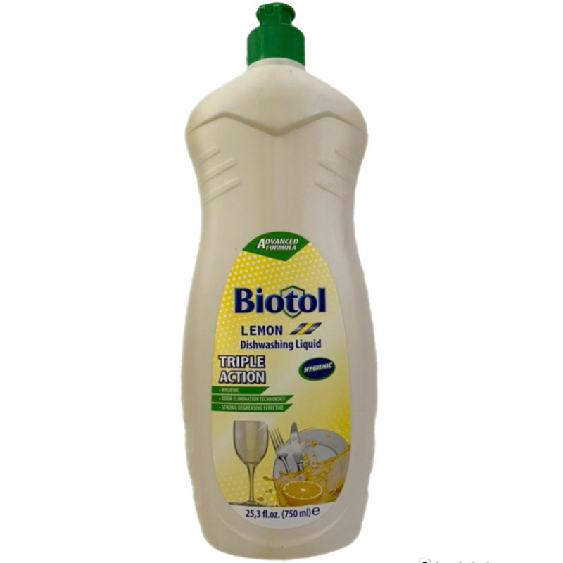 Biotol Lemon Dishwashing Liquid - Triple Action 750ml - Made in Turkey ...
