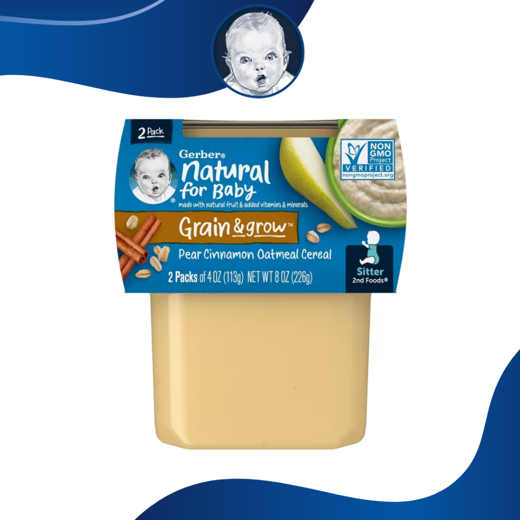 Gerber, Natural for Baby, Grain & Grow, 2nd Foods, Pear Cinnamon ...