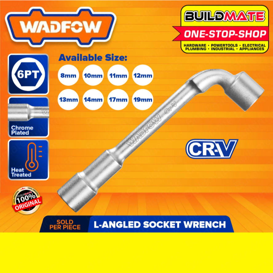 Buildmate x WADFOW L-Angled Socket Wrench 8mm To 19mm L-Type Socket ...