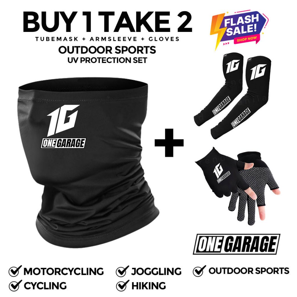 Buy 1 Take 2 Tube Mask, Armband, Gloves, Men, Women, Motor, Motorcycle ...