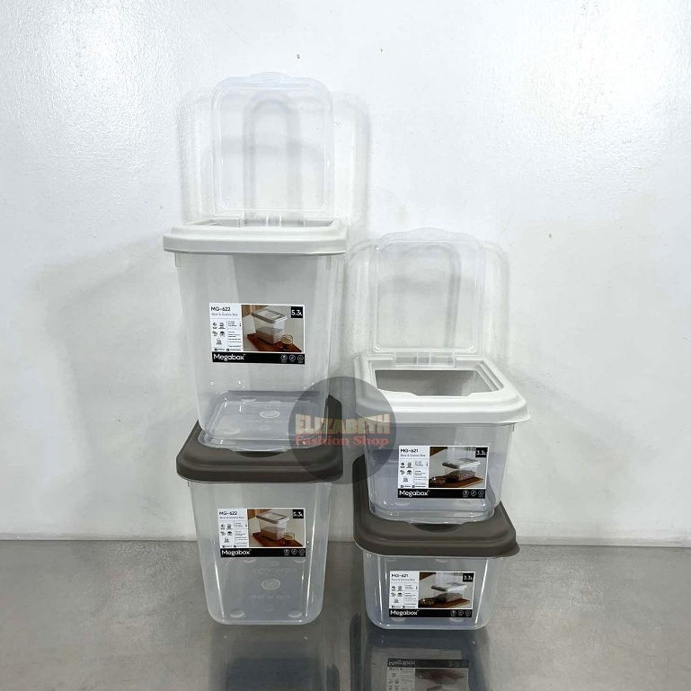Megabox Mini-Grain/Powdered Storage Container Box with lid (2 sizes ...