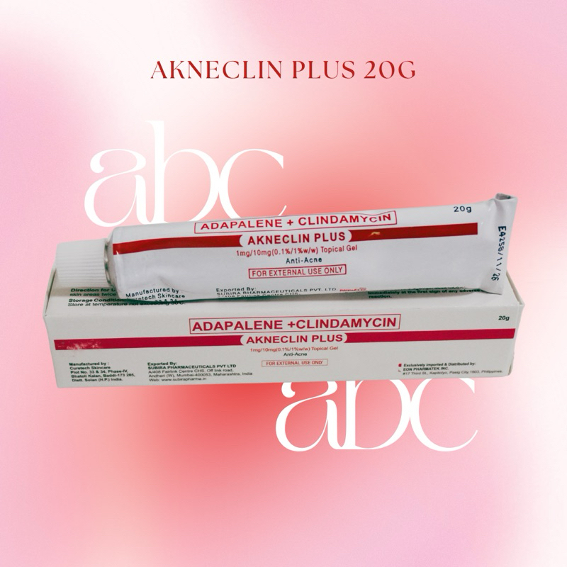 Akneclin plus gel Adap+Clinda | Shopee Philippines
