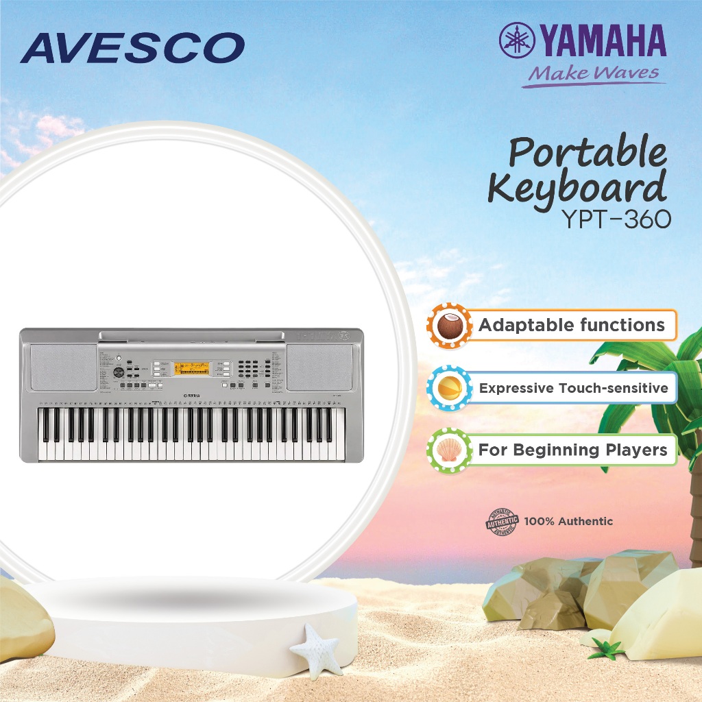 Yamaha 61-Key Portable Keyboard | YPT-360 | Duo Mode, 150 different ...