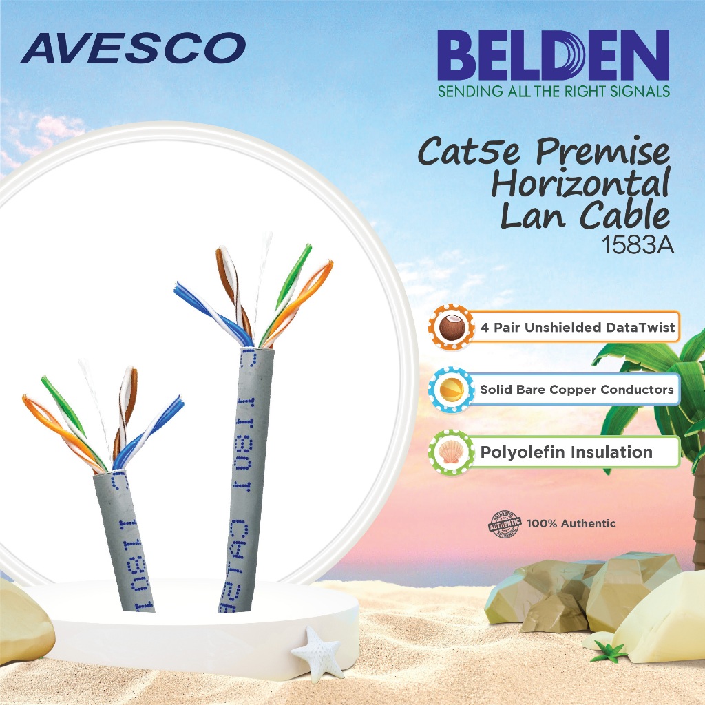 Belden | Cat5e Premise Horizontal Lan Cables | 1583A | 200MHz 4-Pair ...