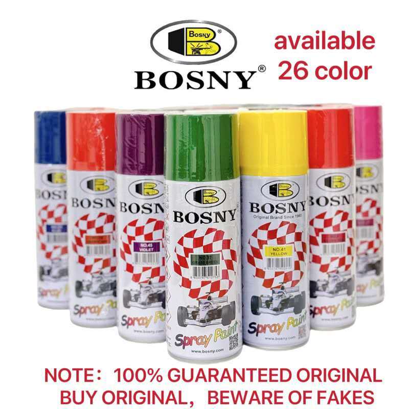 ORIGINAL Bosny Acrylic Spray Paint - 300g/400cc(SOLD PER PIECE) | Shopee Philippines