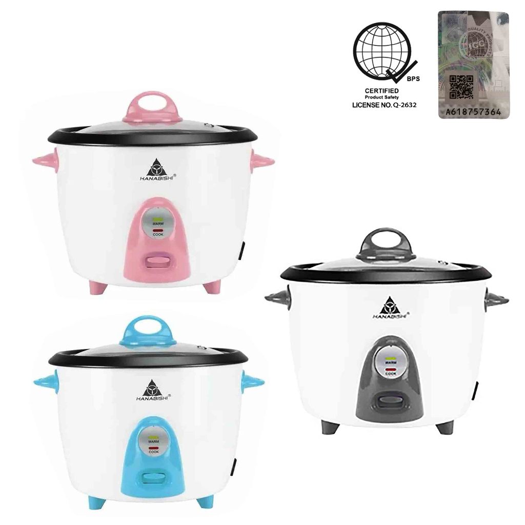 Hanabishi by Winland Colored Rice Cooker 1.5L Capacity Serves 7 persons ...