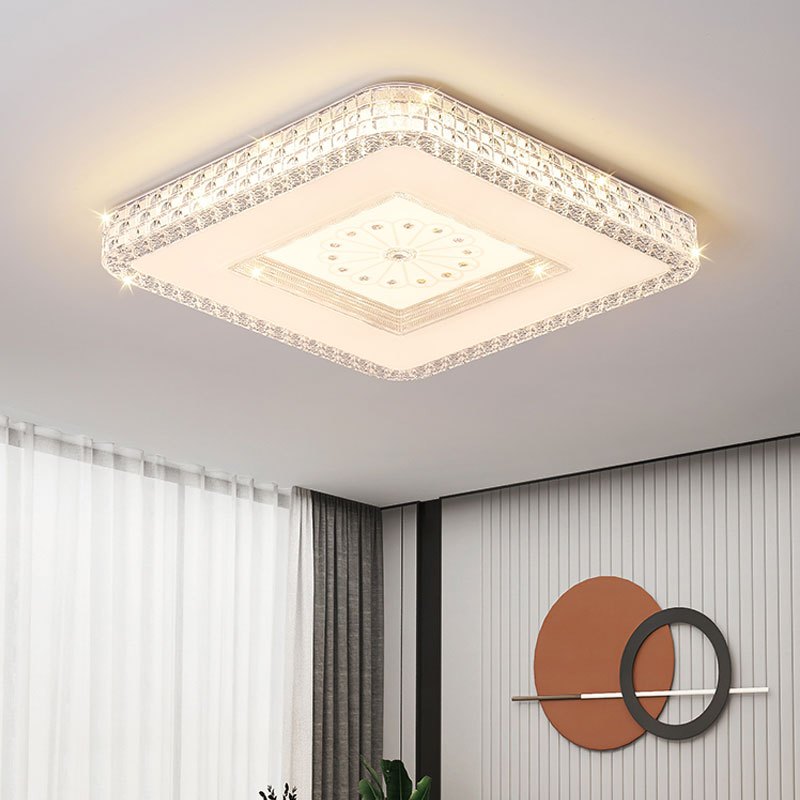 LED ceiling light Mosaic style Tri color dimming With remote control ...