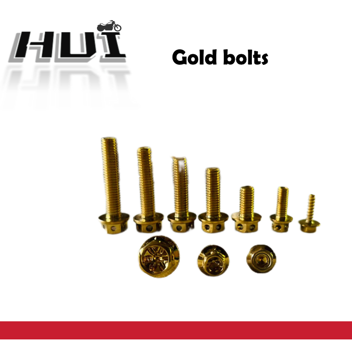 HUI KHC Gold bolts M4 x 15 6x15 8x15 8x25 8x35 8x40 | Shopee Philippines