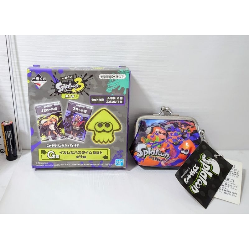 Official Splatoon 3 - Purse / Pouch & Bath Sponges bundle set ichiban ...