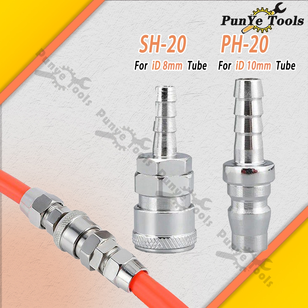 5 Pairs SH20 PH20 Hose Coupling Connector Air Compressor Hose Quick ...