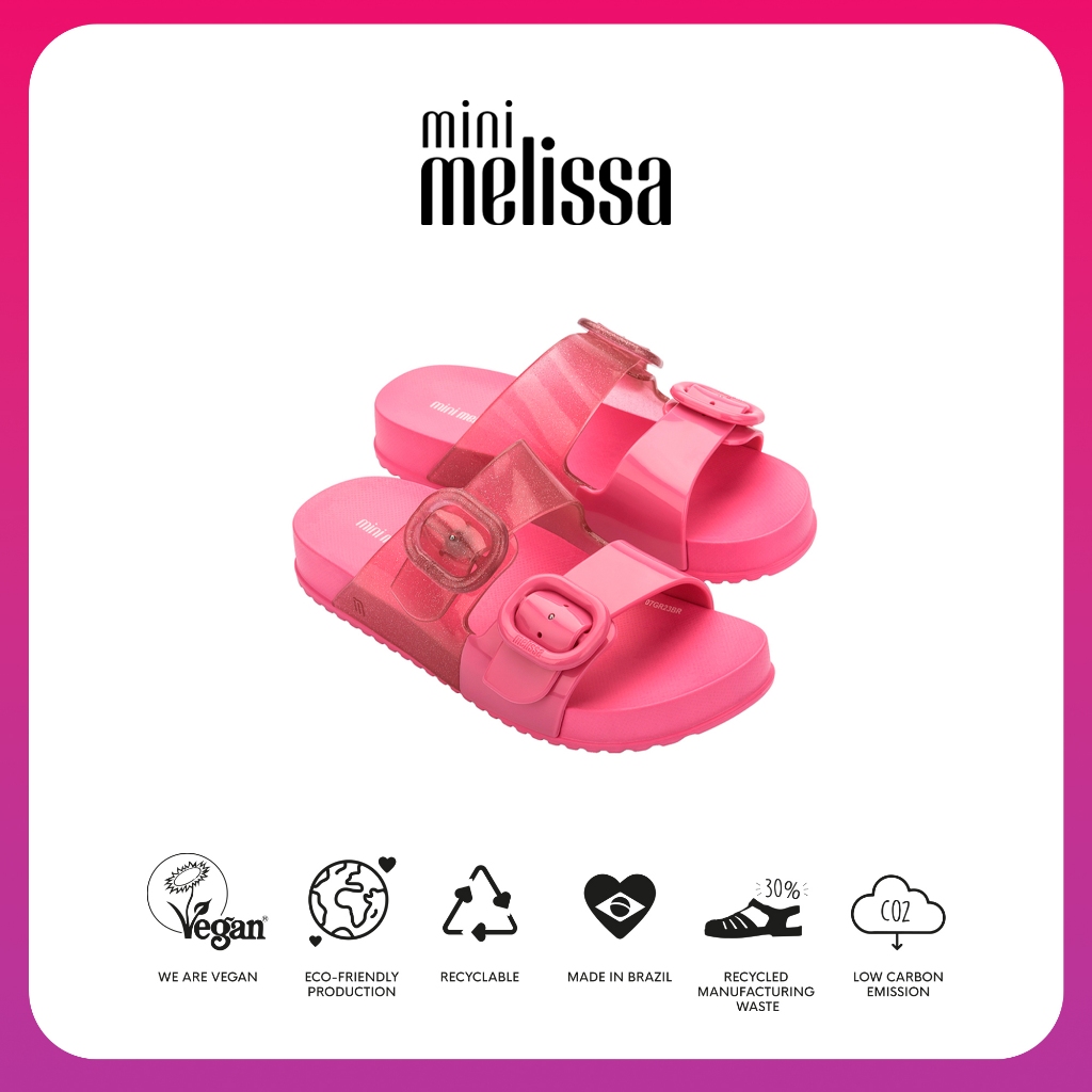 Mini Melissa Cozy Slide Comfortable Slide For Kids and Teens Pink ...