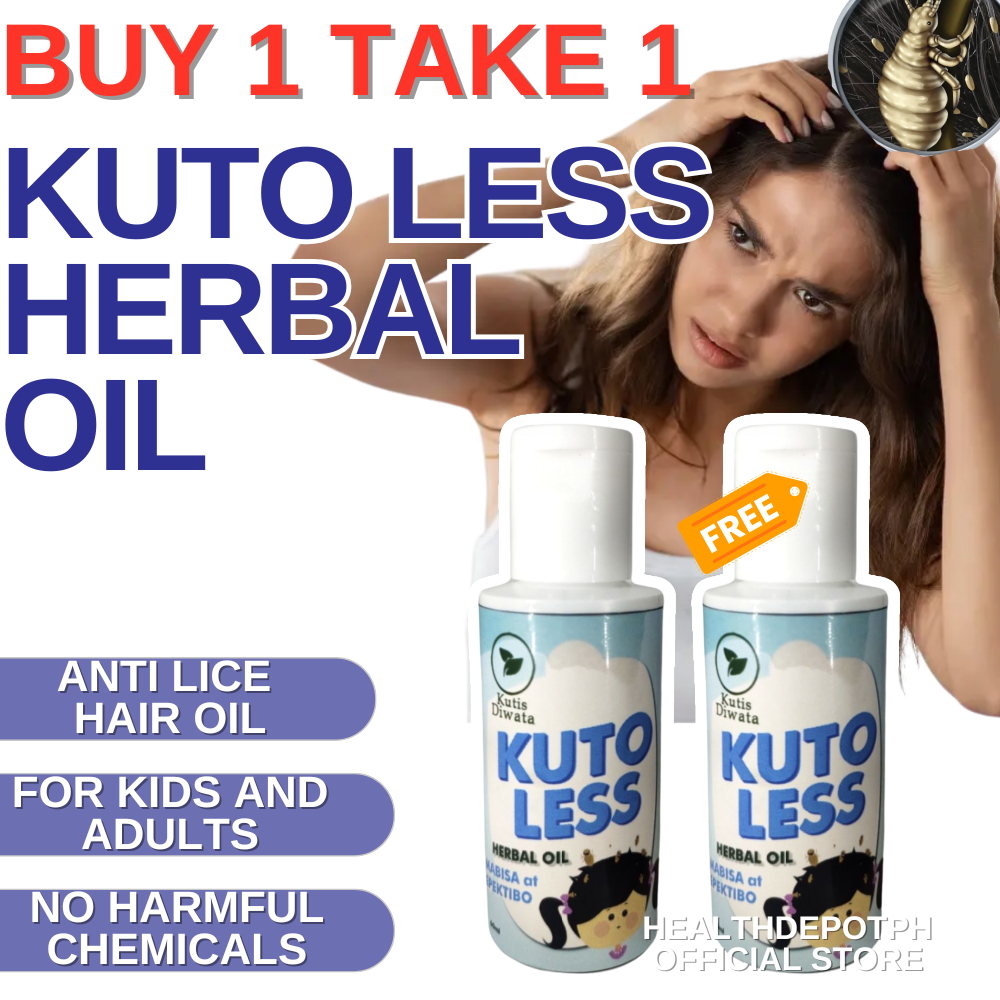 BUY 1 TAKE 1 Kuto Less Anti Lice Herbal Oil Anti Itch Anti Drandruff ...