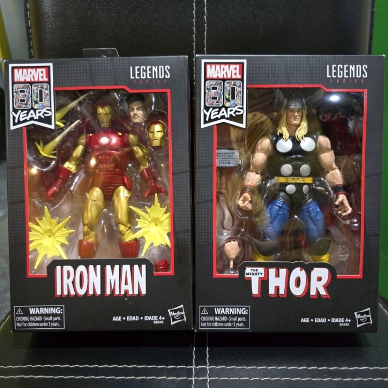 IRON MAN AND THE MIGHTY THOR Marvel 80 Years Marvel Legends Series Set ...