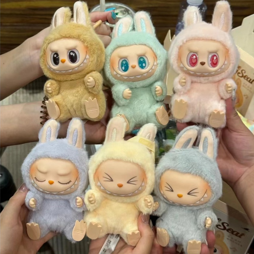 Labubu V1 V2 Doll Blind Box Exciting Macaron The Monsters Labubu Vinyl ...