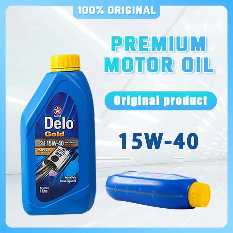 Diesel Engine Oil Delo Gold 15W-40 1L for Multigrade Heavy Duty Car and Motorcycle | Shopee ...