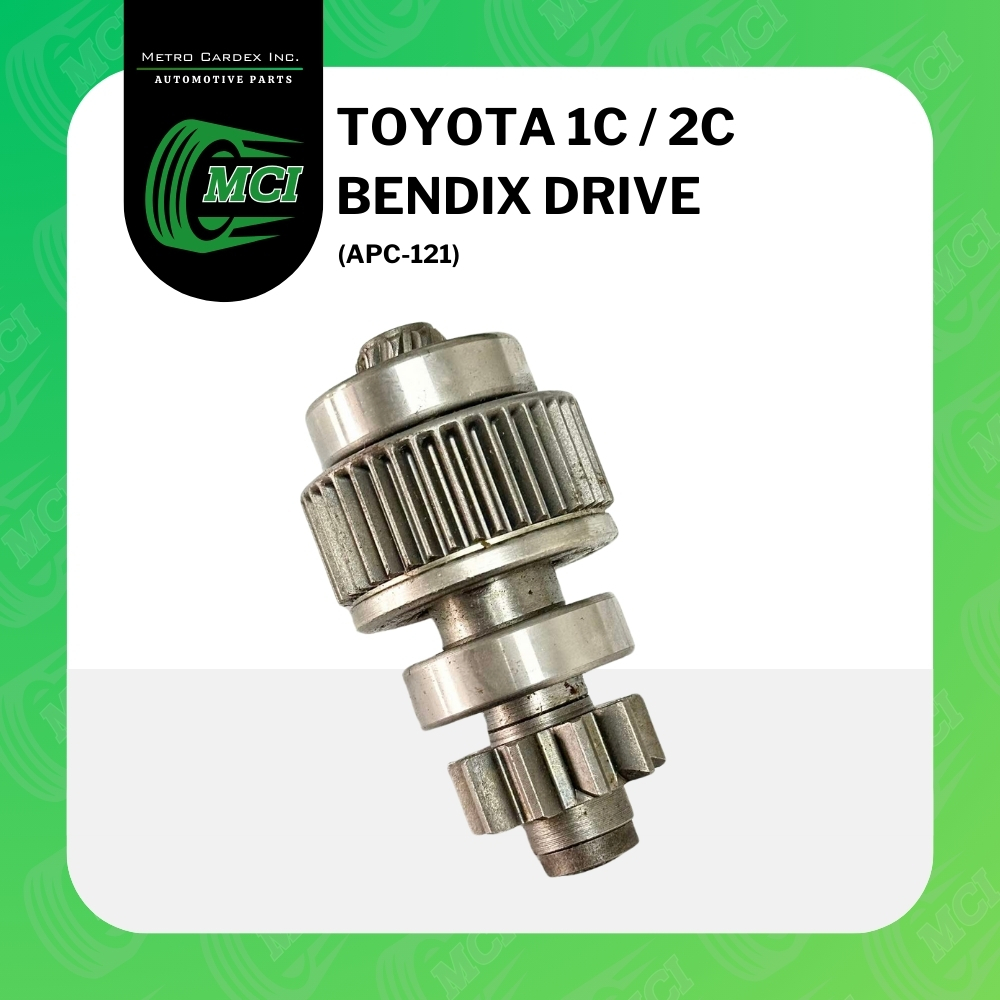 BENDIX DRIVE for Toyota 1C / 2C APC-121 vindex drive starter motor ...