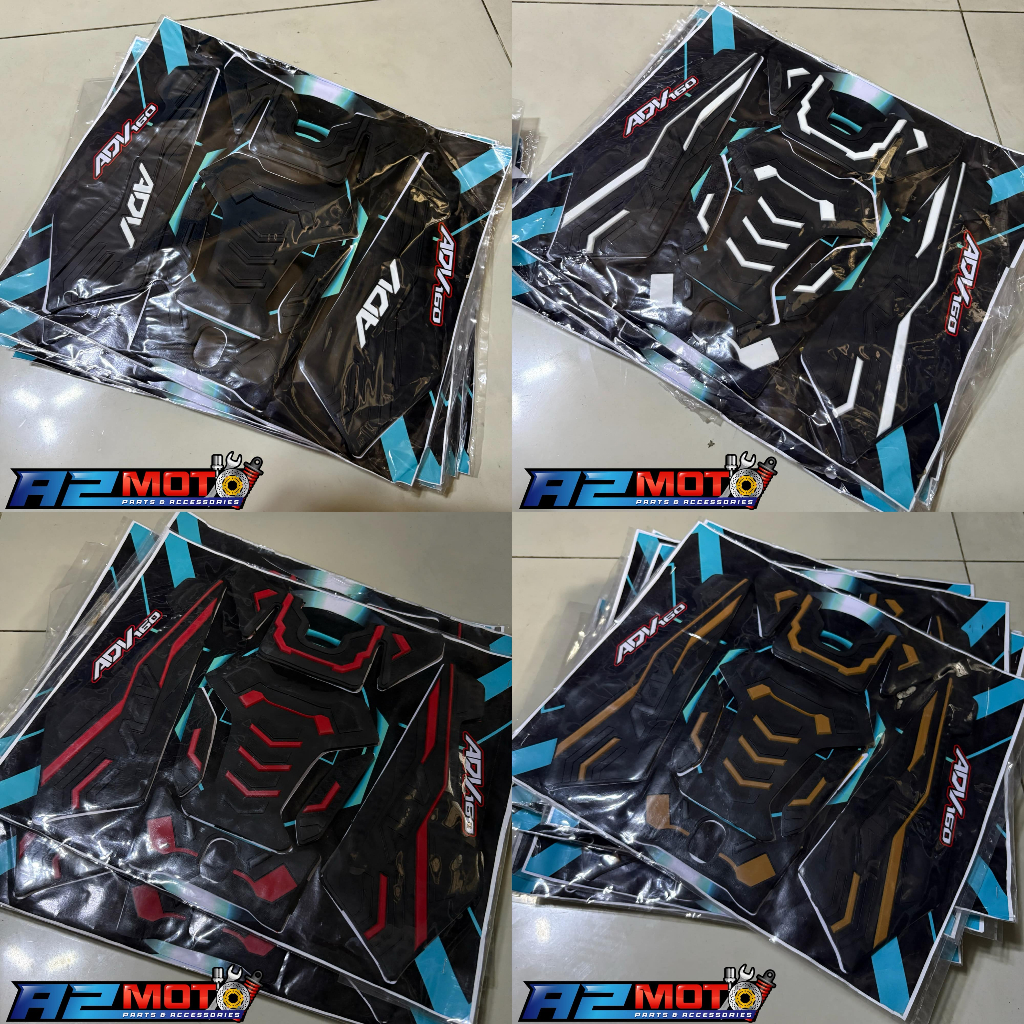 Honda ADV 160 Tank Pad Sticker Decals Carbon / Rubber Deck Pad ...