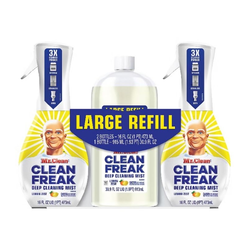 Mr. Clean: Clean & Freak Deep Cleaning Mist & Refill Bundle 1.8mL ...