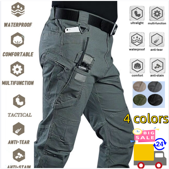 2025 NEW Men Pants aterproof Pant Multi Pocket Plus Size IX7 Waterproof ...
