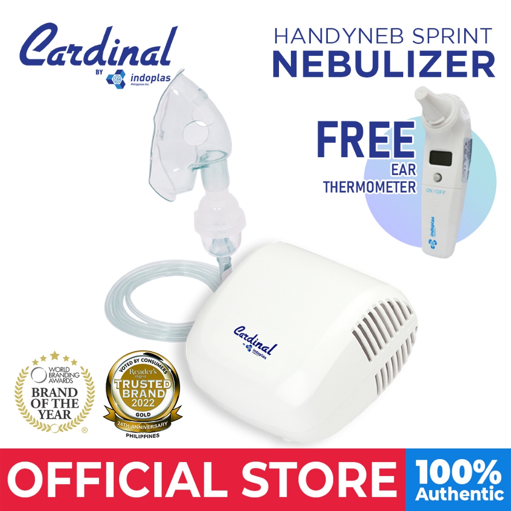Indoplas Cardinal Handyneb Sprint Nebulizer - FREE Ear Thermometer ...