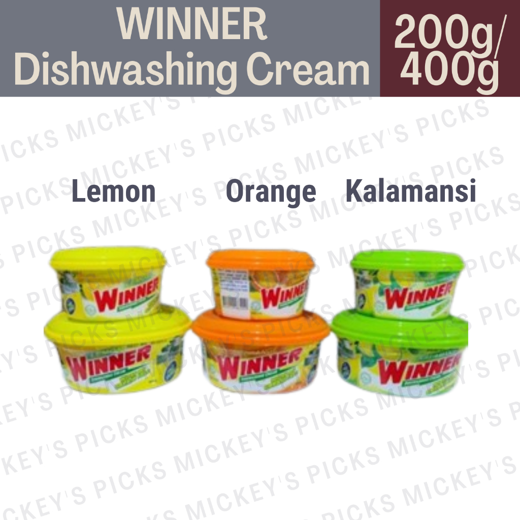Winner Dishwashing Cream with Free Sponge | Shopee Philippines