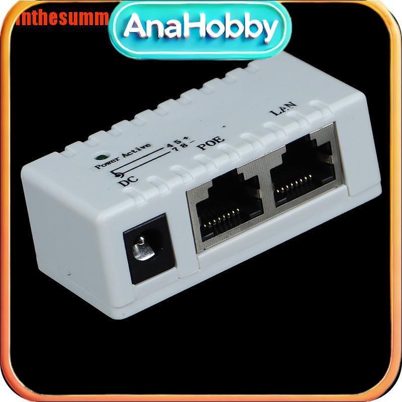 Power Supply 100Mbps PoE Injector Module 12-48V Passive PoE Splitter ...