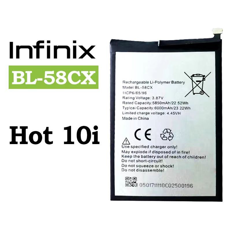 Infinix Hot 10i X659 Battery BL-58CX | Shopee Philippines