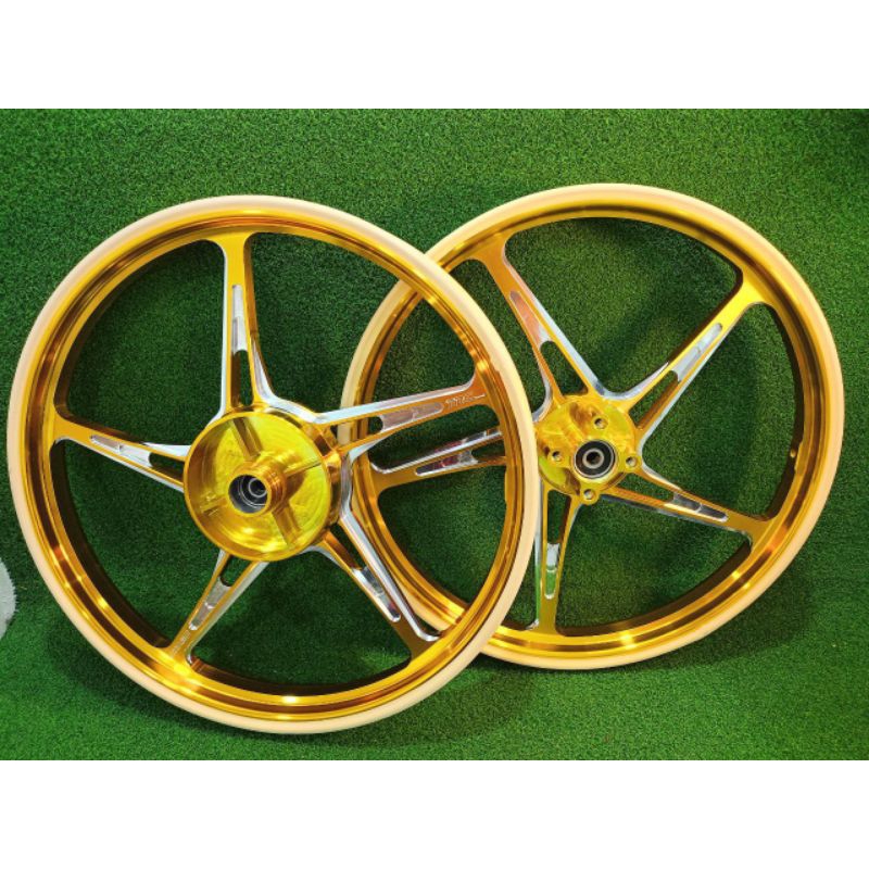 TRC Mags for Raider 150 set gold 1.60*17/1.60*17 (6150) | Shopee ...