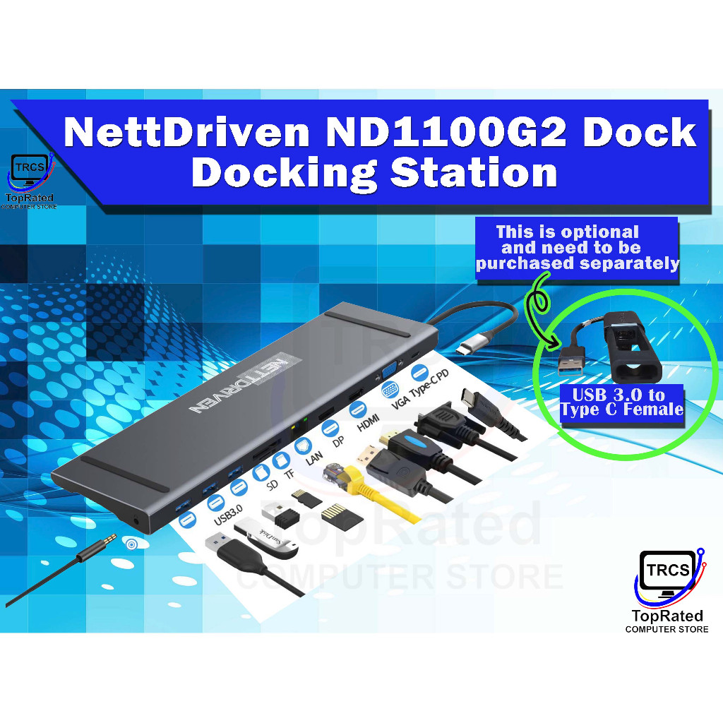 11 in 1 NettDriven ND1100G2 Dock / Docking Station (Used) | Shopee ...