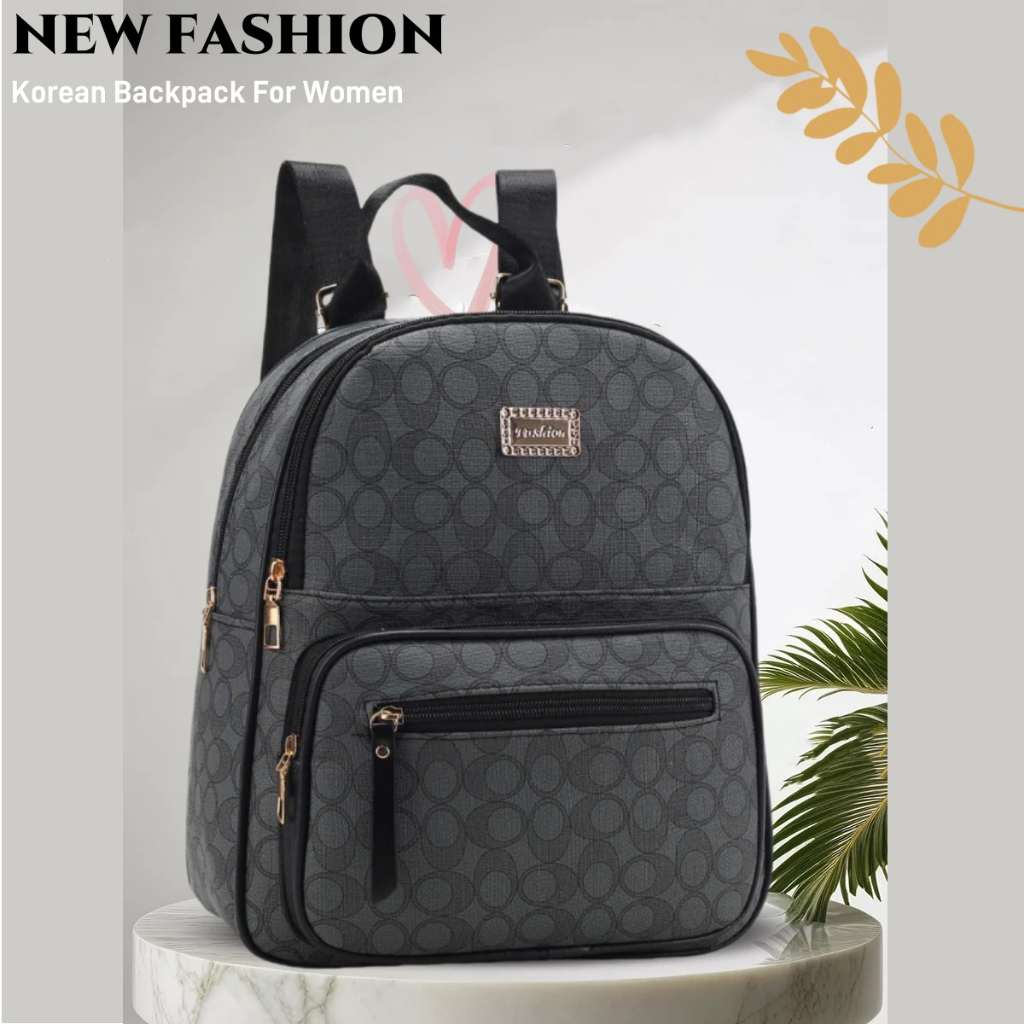 Korean Bagpack For Ladies School Backpack Bag Watperoof Leather 4 ...