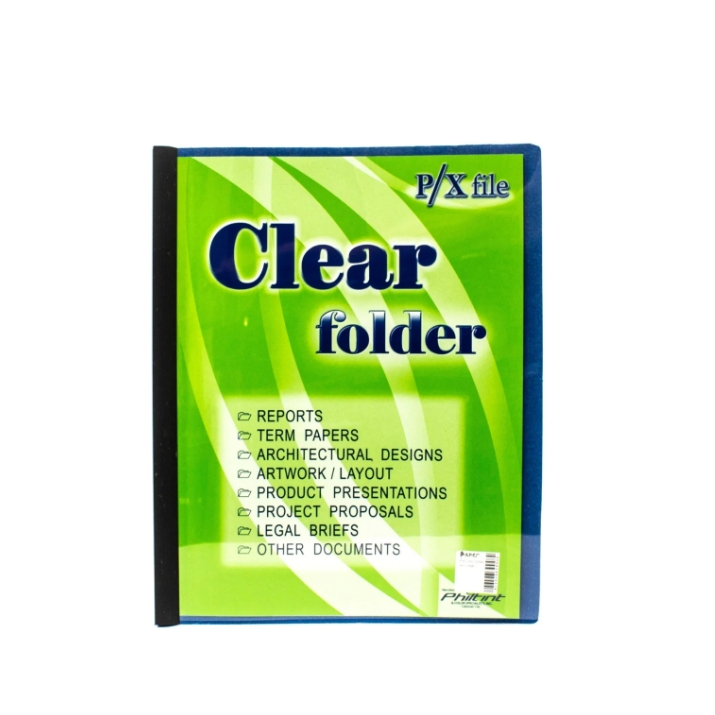 (RT) Short Sliding Clear Folder For Documents Filing Front Cover clear ...