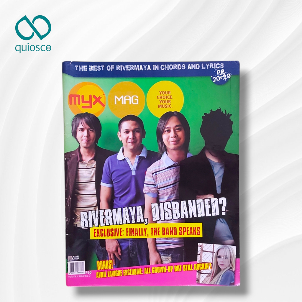MYX Magazine Jun-Jul 2007 Rivermaya Rico Blanco Avril Lavigne | Shopee ...