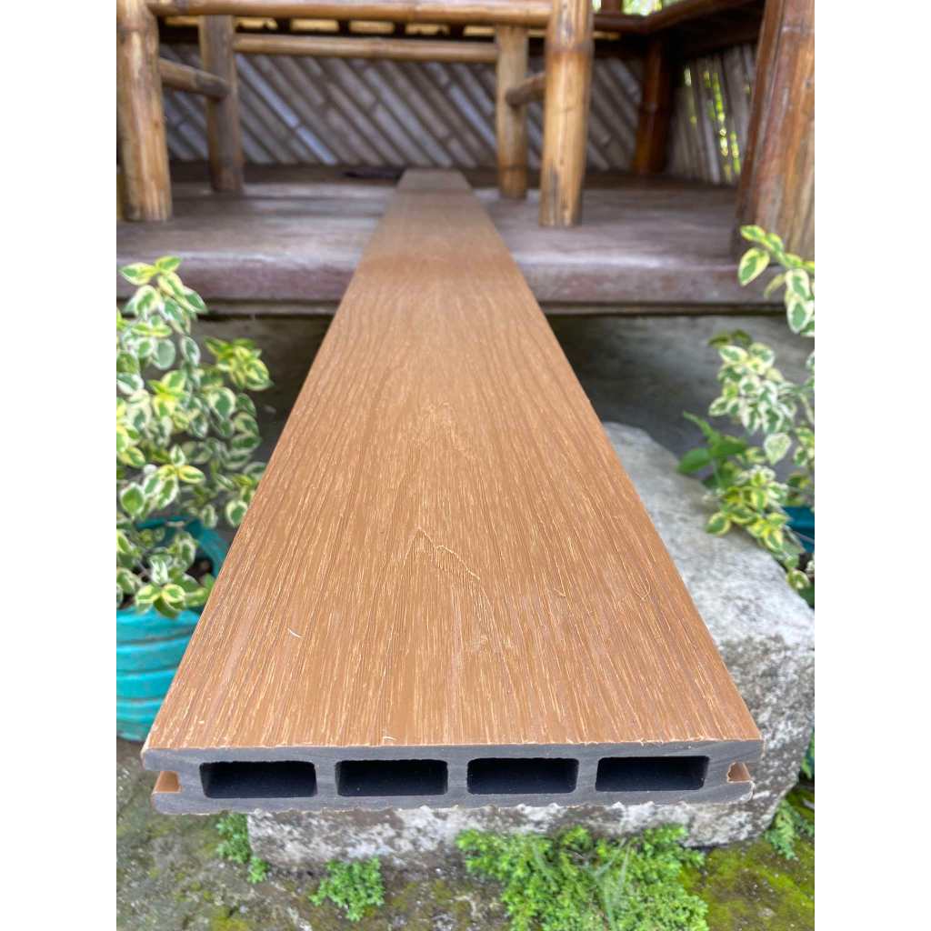 WPC (Wood Plastic Composite) Co-Extrusion Square Hollow Decking (2pcs ...