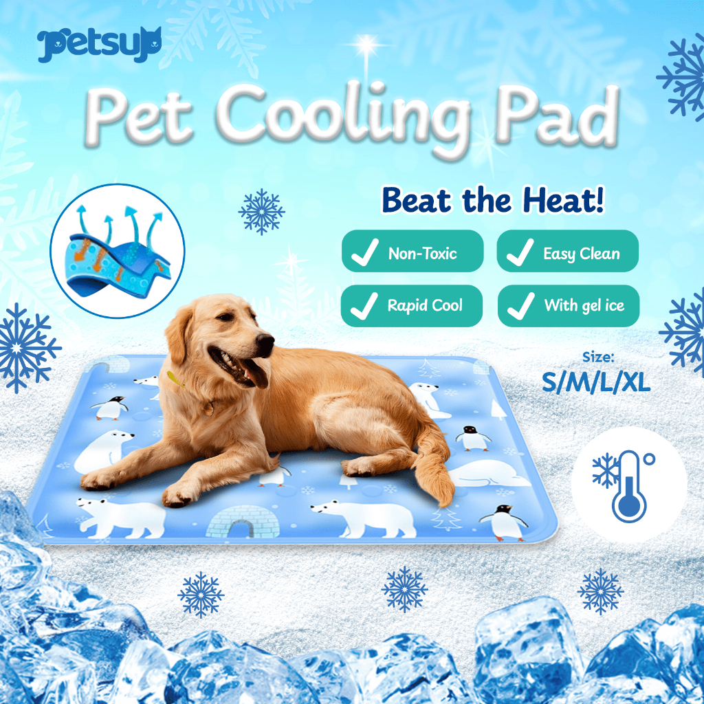 Petsup Pet Cooling Pad Dog Bed Mat Waterproof Scratch Breathable ...