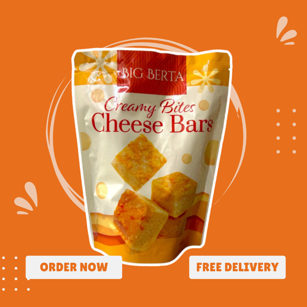 BIG BERTA CREAMY BITES CHEESE BARS (180 GRAMS) | Shopee Philippines