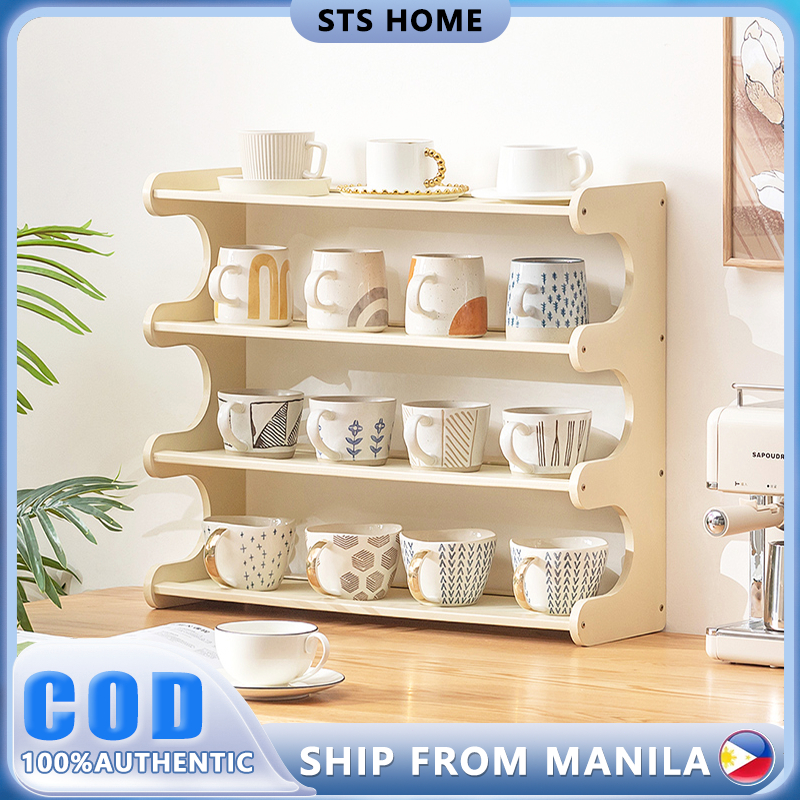 Multi-layer Cup Holder & Storage Rack for Teacups, Mugs, Coffee & Water ...