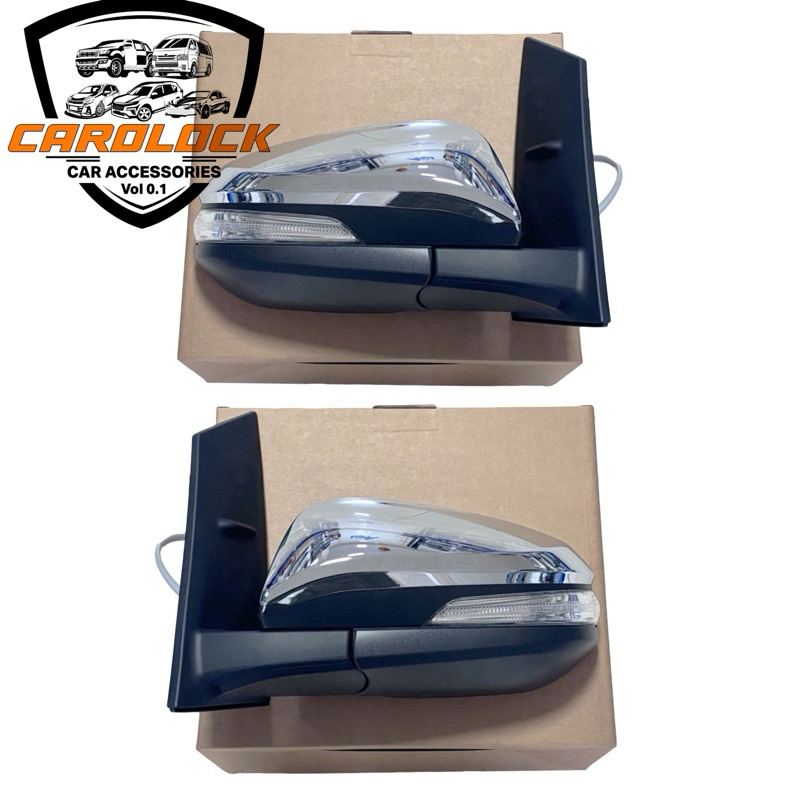 Toyota Innova 2016 - 2025 Chrome Side Mirror Electric Signal Light (5 ...