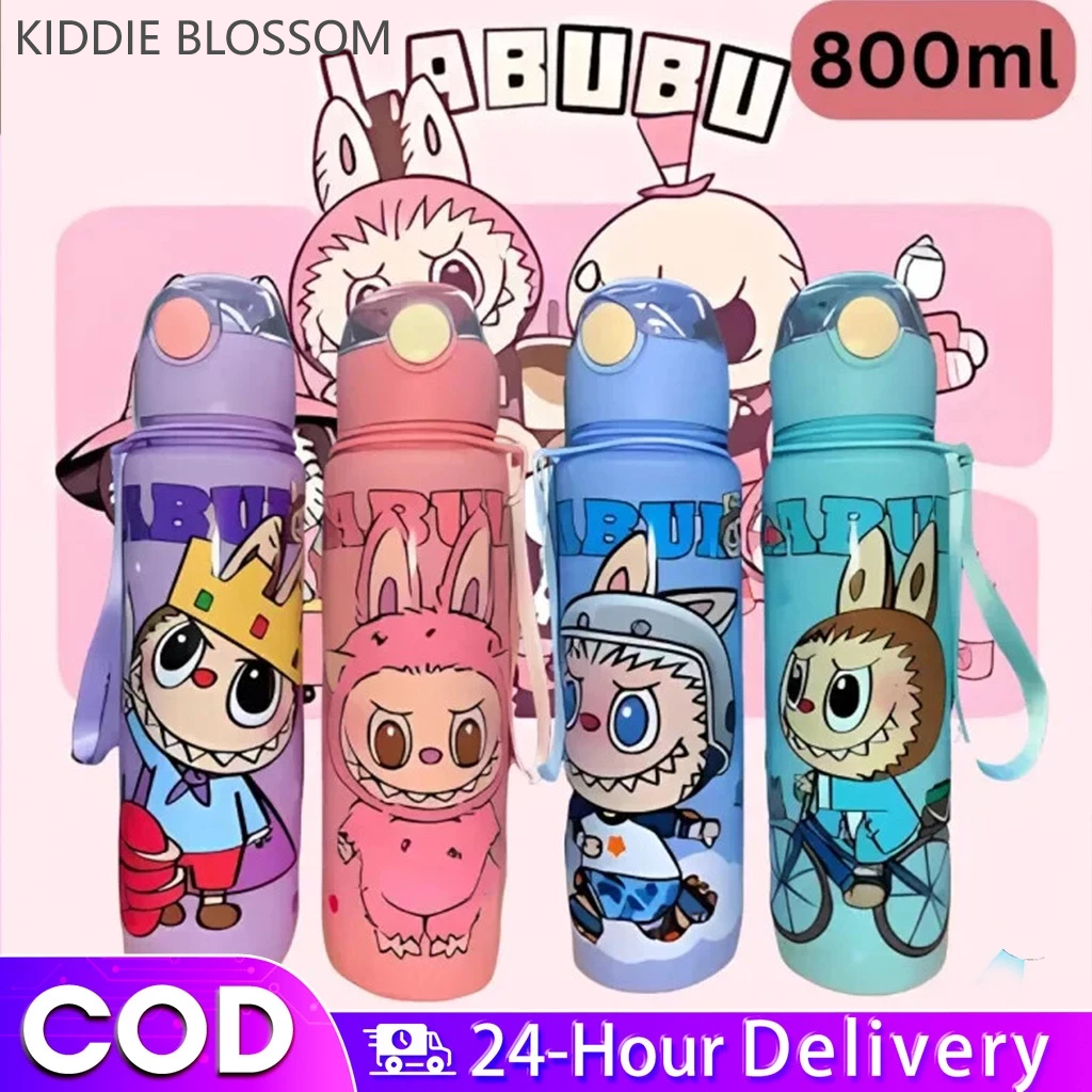 800ml Labubu Cute Characters Tumbler. Drinking Bottle For kids ...