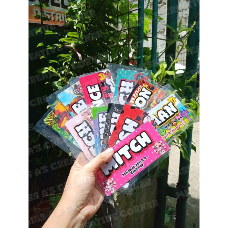 Customized Laminated Name Tag Back to Back With Free Lace For toddler ...